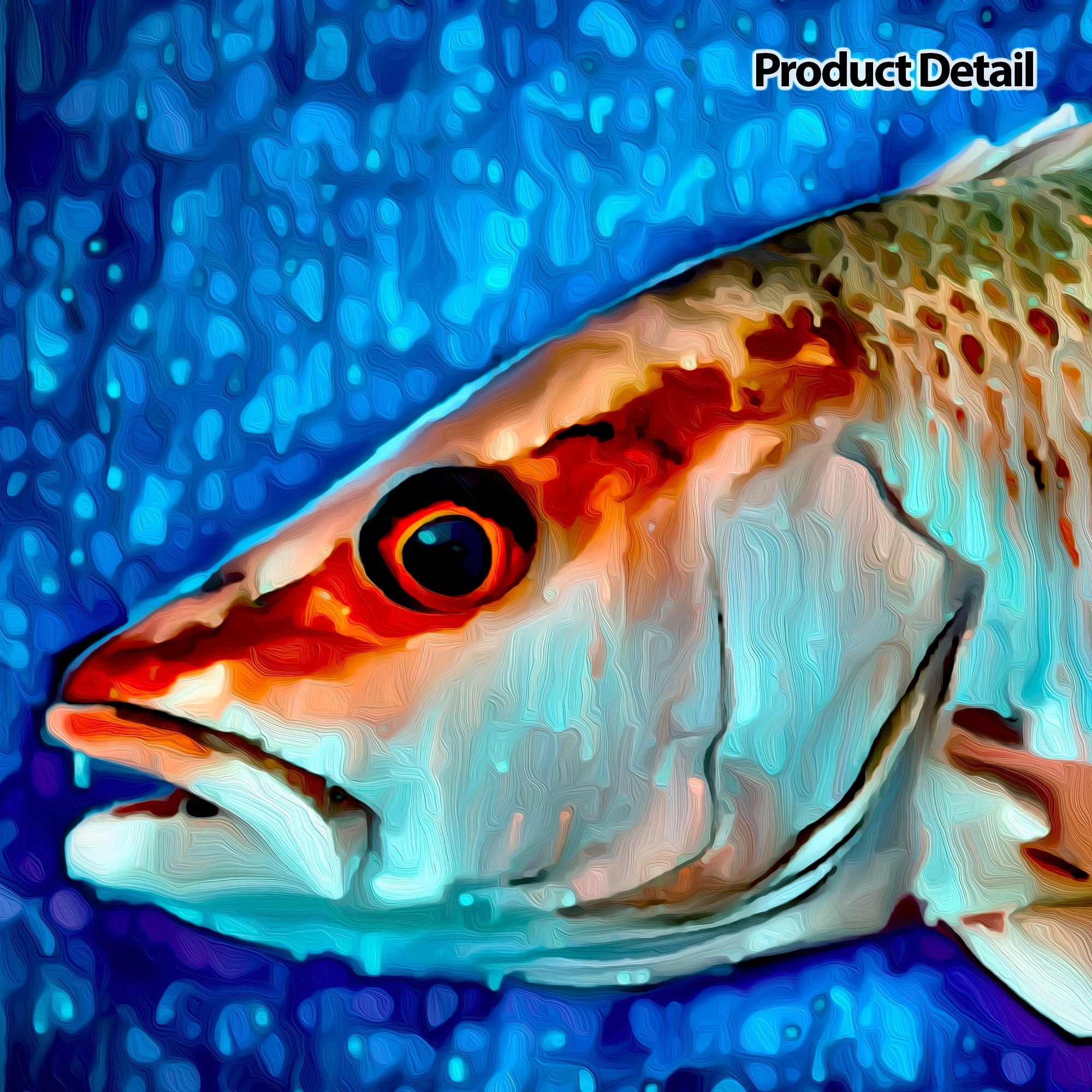 MANGROVE SNAPPER Ocean Fish Fine Art Canvas Giclee Print Florida ...