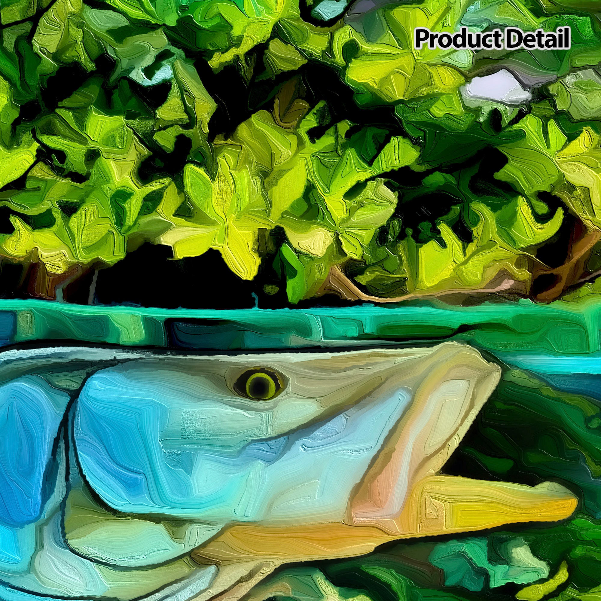 SNOOK Fish Inshore Fine Art Canvas Giclee Print - Florida Everglades ...