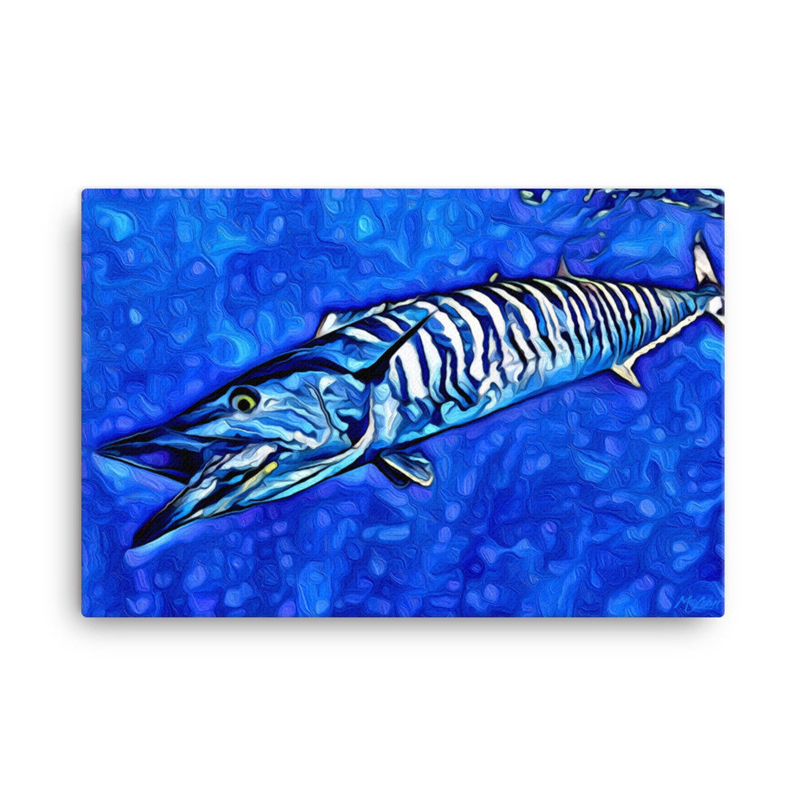 WAHOO Ocean Fish Wall Art Print Fishing Wildlife Gift for - Etsy