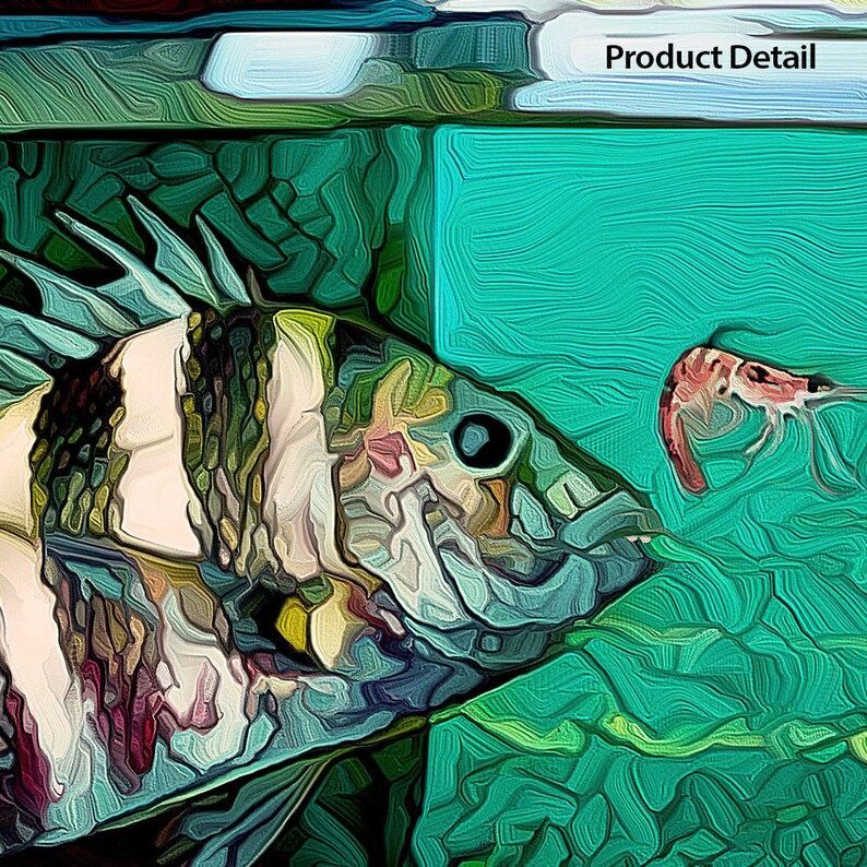 SHEEPSHEAD Ocean Fish Wall Art Print Fishing Wildlife Gifts for Men ...