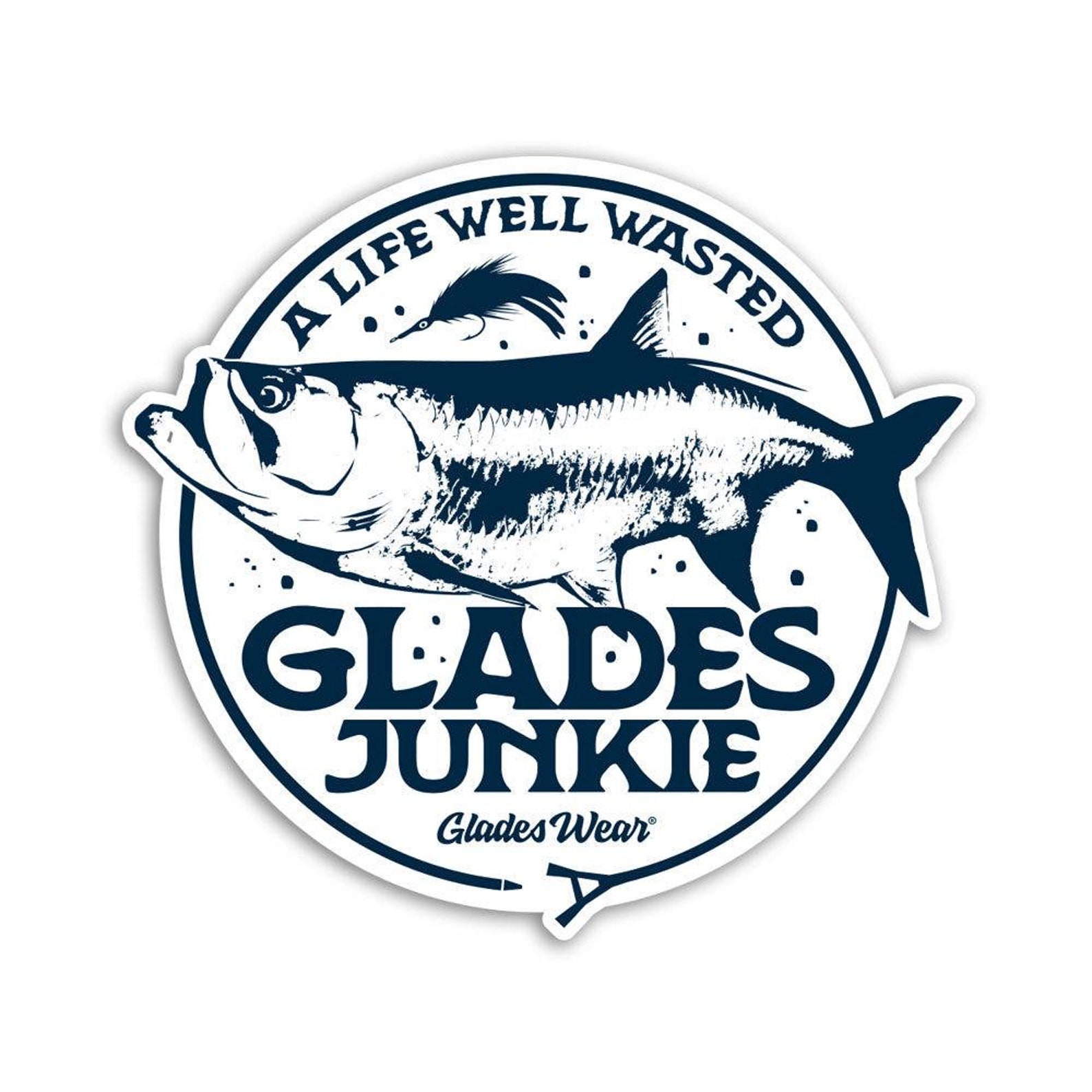 TARPON Fish Art Vinyl Sticker Decal, Fishing Art Print, Fishing Gifts ...