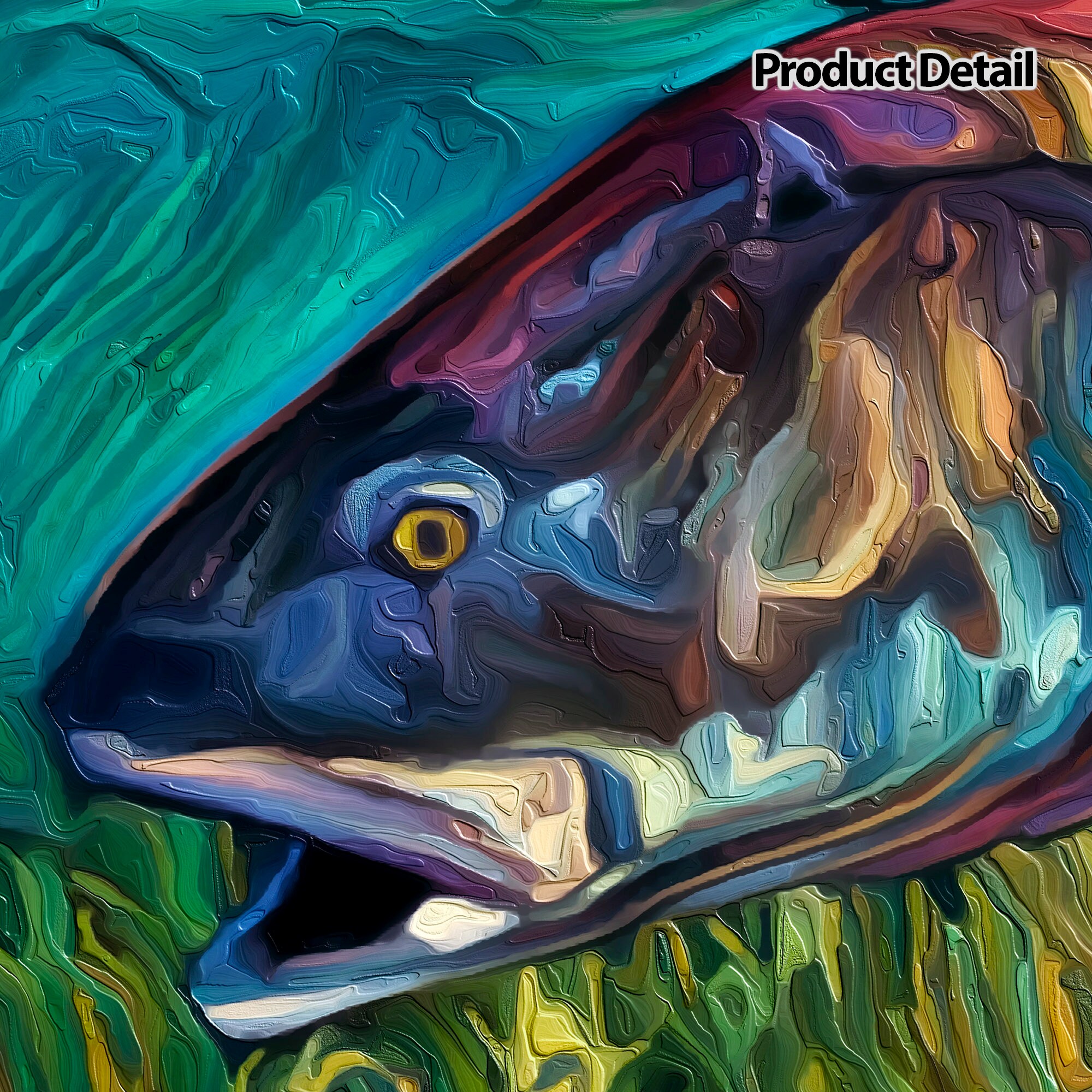 REDFISH red Drum Inshore Fine Art Canvas Giclee Print Florida ...