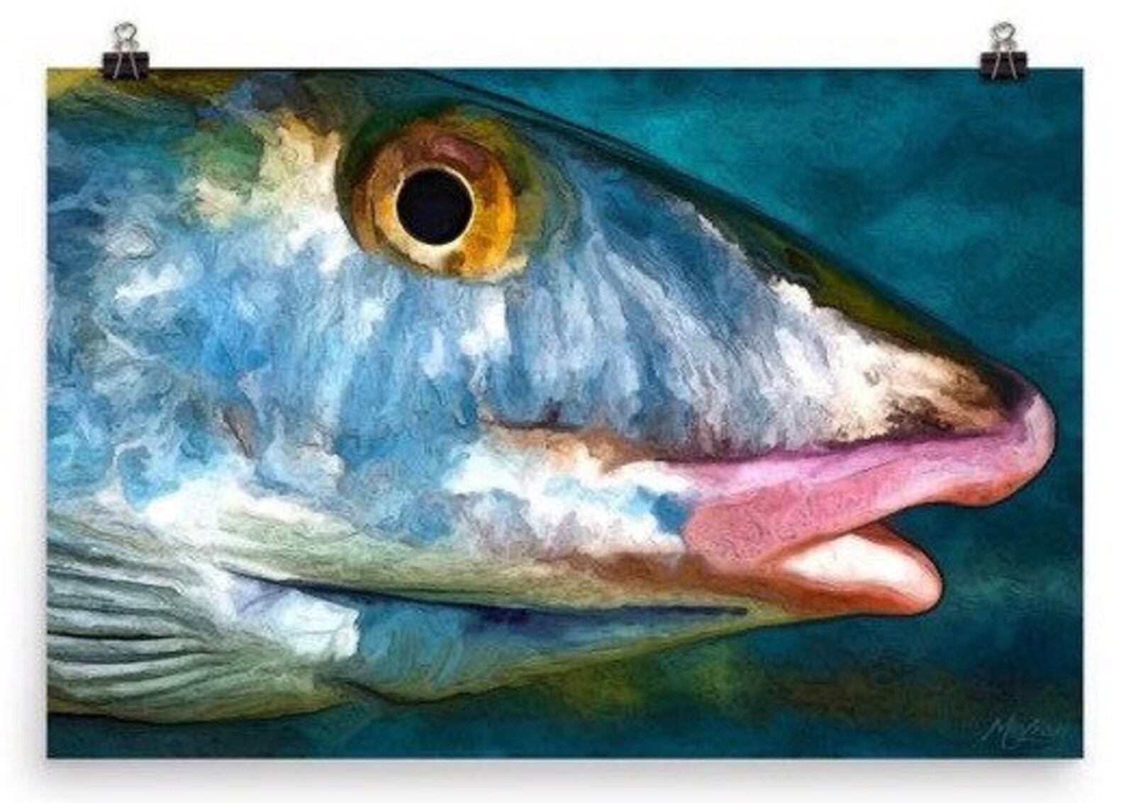 BONEFISH Ocean Fish Wall Art Print Fishing Wildlife Gifts - Etsy