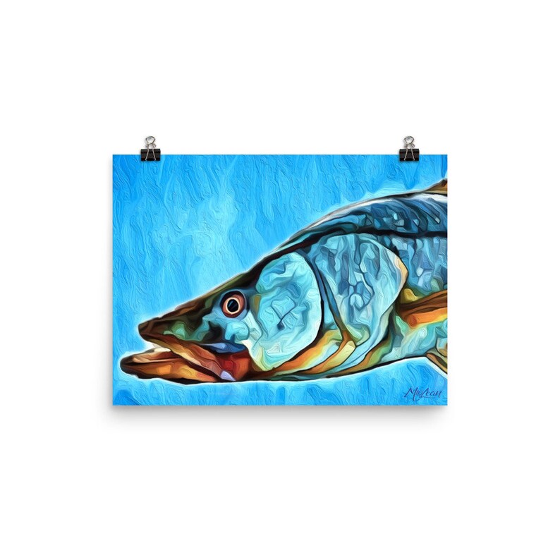 SNOOK Fish Inshore Fine Art Canvas Giclee Print - Florida Everglades ...