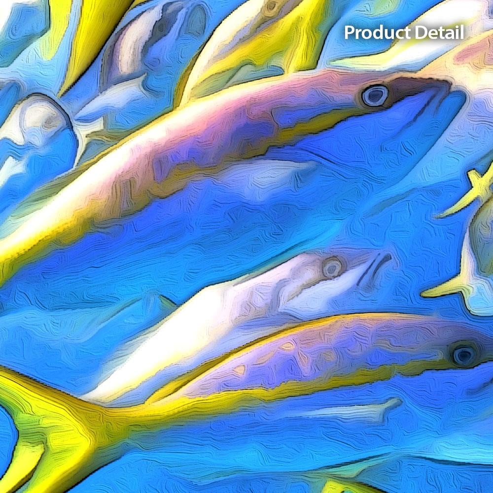 YELLOWTAIL SNAPPER Tropical Fish Fine Art Canvas Giclee Print - Florida ...