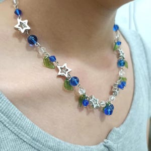 Blueberry Necklace and Earrings Set: Glass Bead Jewelry - Etsy
