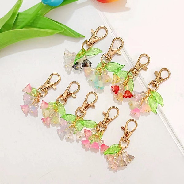 Lily Flower Keychain - Etsy