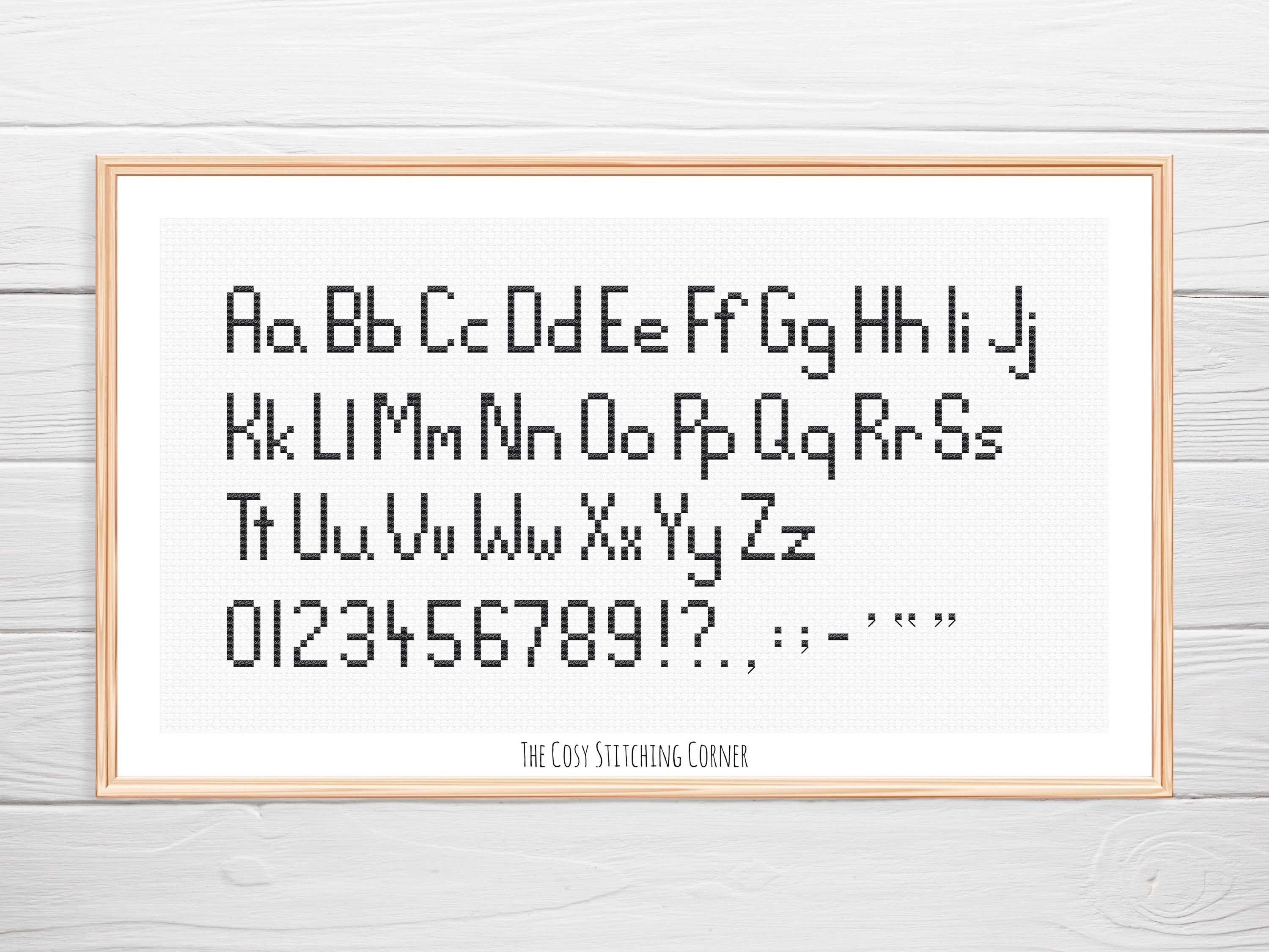 Cross Stitch Font, Cross Stitch Font Small, Cross Stitch Font Pattern ...