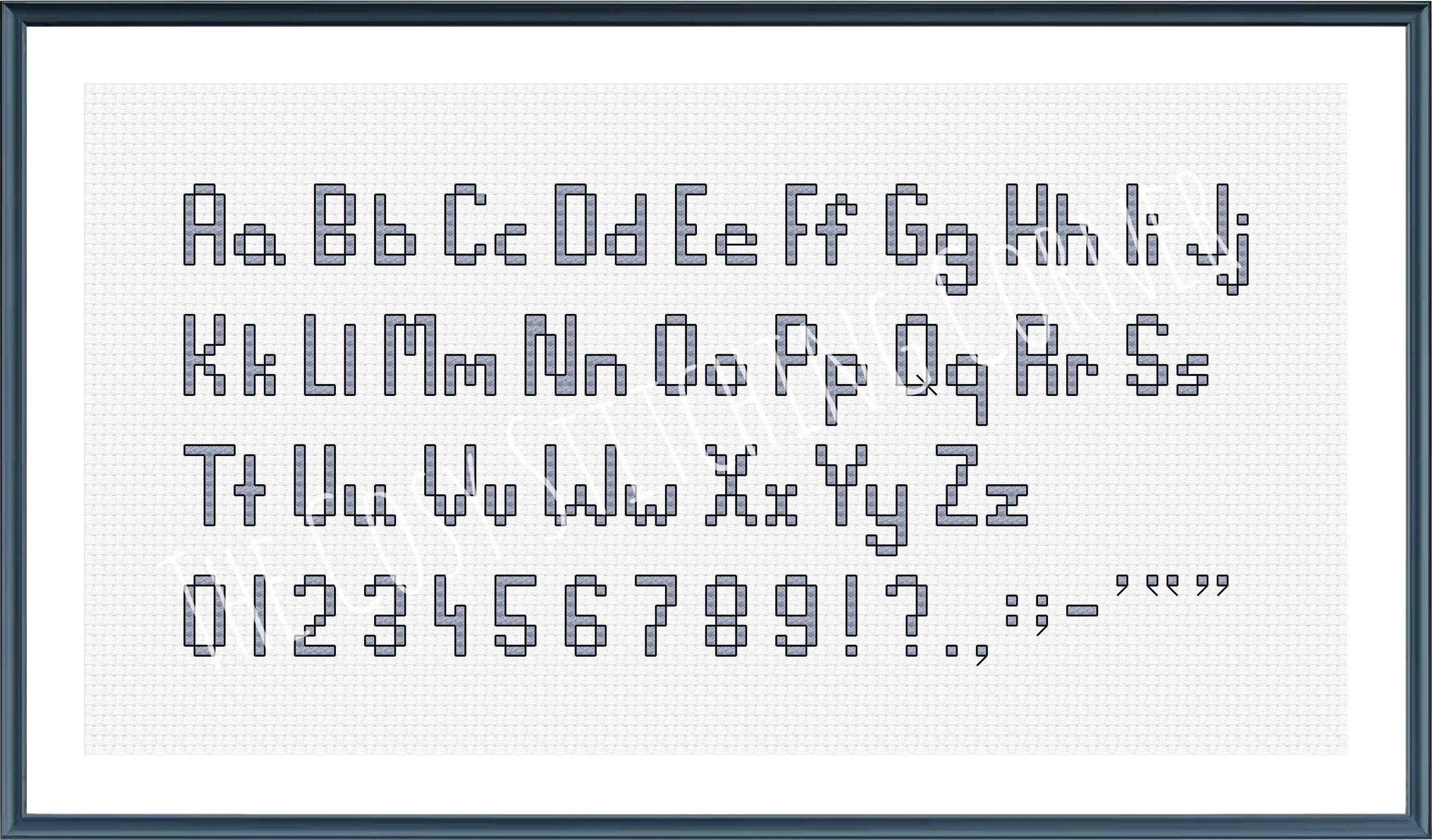 Cross Stitch Alphabet, Cross Stitch Alphabet Pattern, Cross Stitch ...