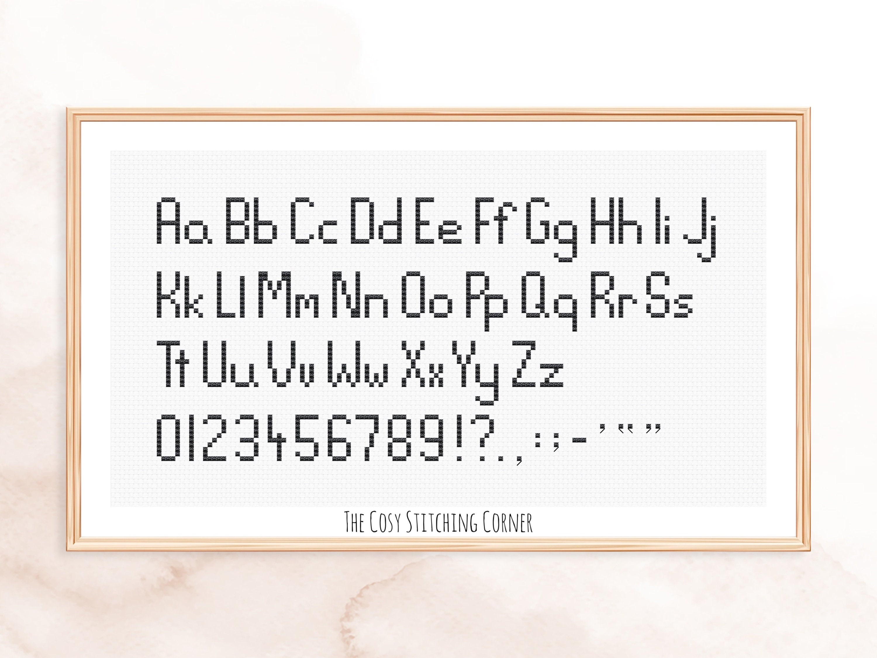 Cross Stitch Font, Cross Stitch Font Small, Cross Stitch Font Pattern ...