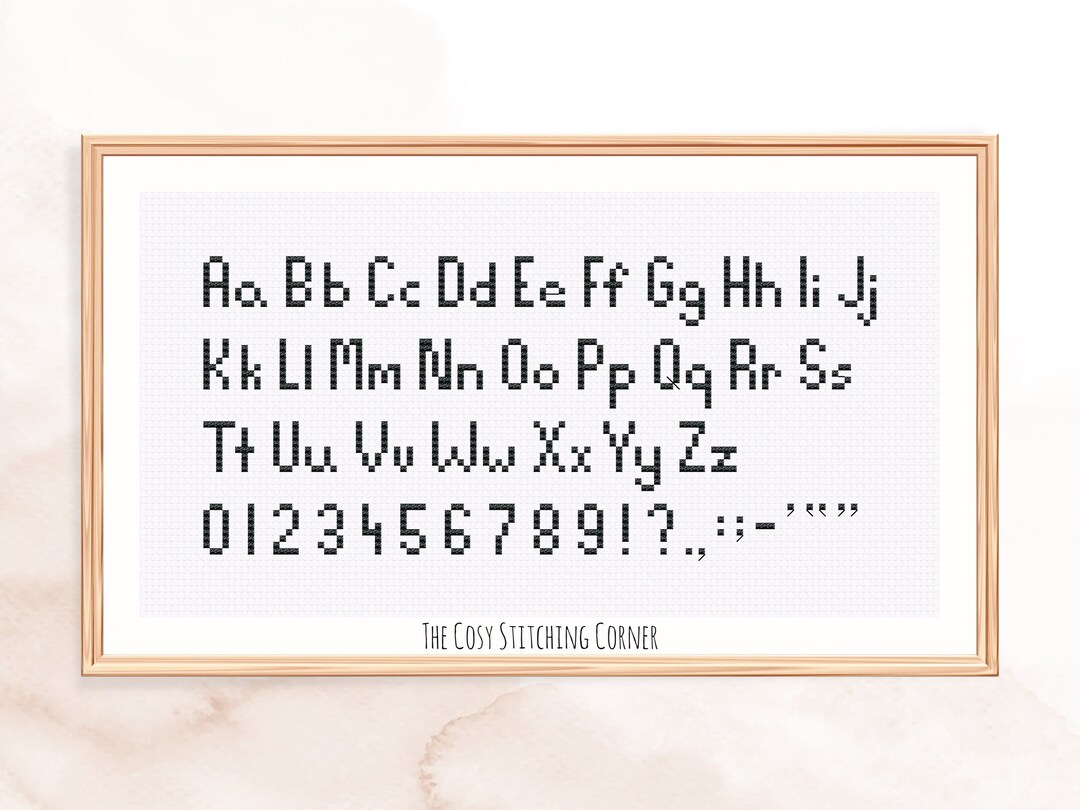 Cross Stitch Alphabet, Cross Stitch Alphabet Pattern, Cross Stitch ...