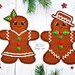 Cute Cross Stitch Pattern PDF, Gingerbread Family, Gingerbread Couple ...
