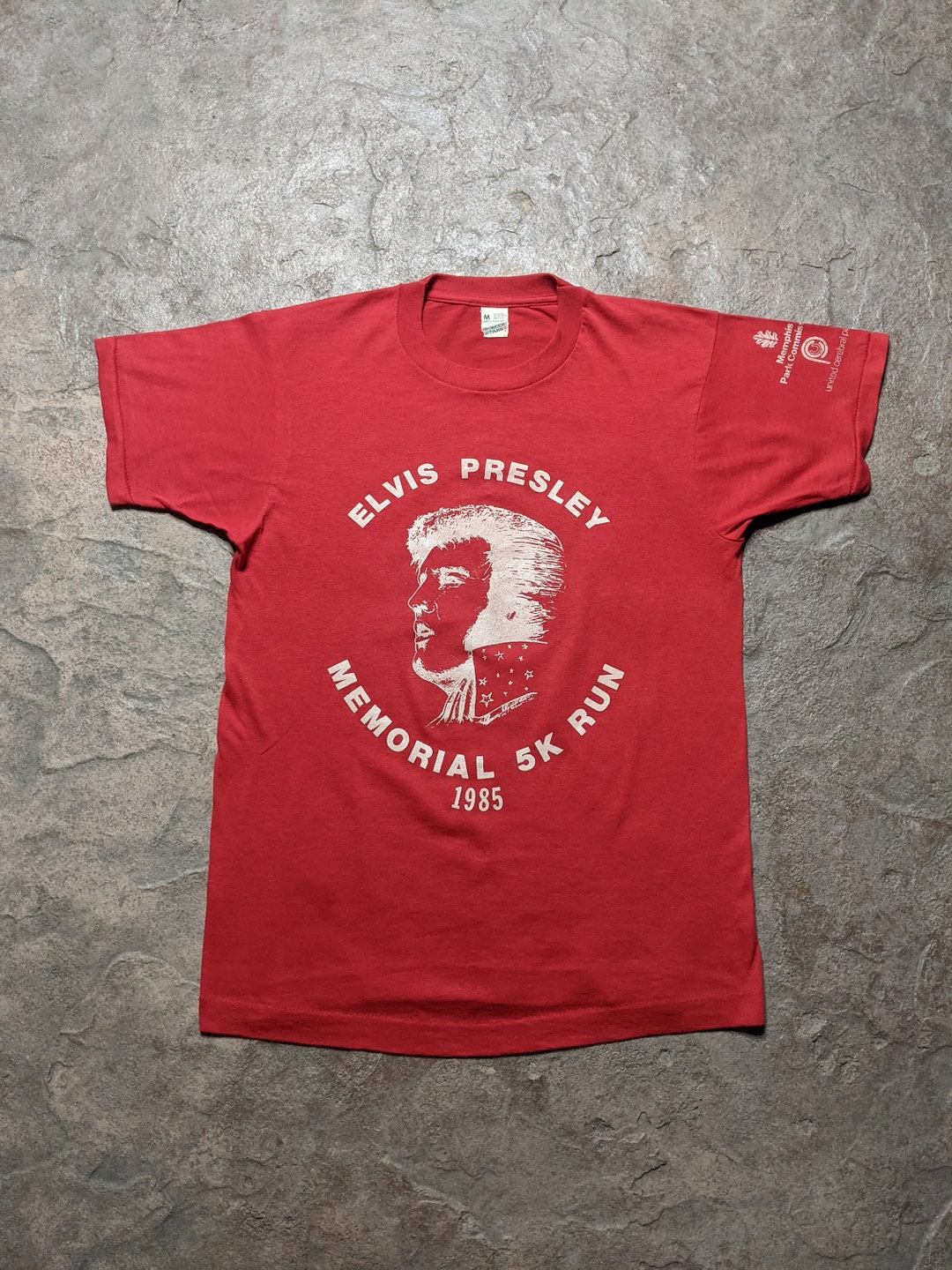 Vintage 80's 1985 Elvis Presley Memorial 5k Run Coca Cola Memphis Parks ...