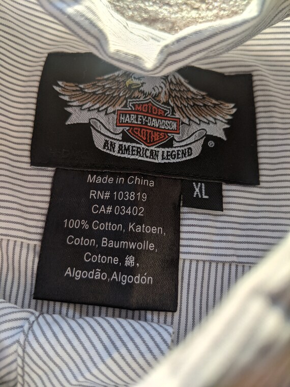 Vintage 00's Harley Davidson Full Button Up Shirt Tsh… - Gem