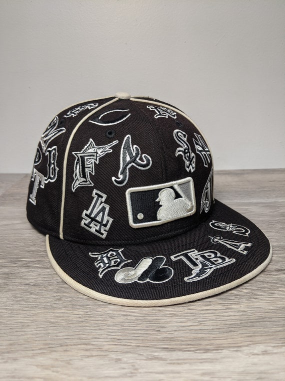 Vintage 00's MLB New Era Patch Fitted Hat Cap Dodgers… - Gem