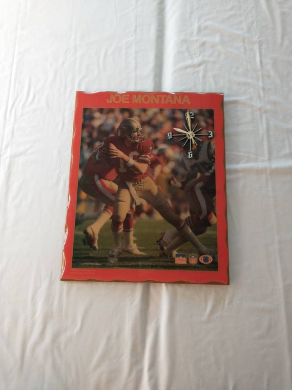 Vintage 80's 1988 San Francisco 49ers Joe Montana Clock | Etsy