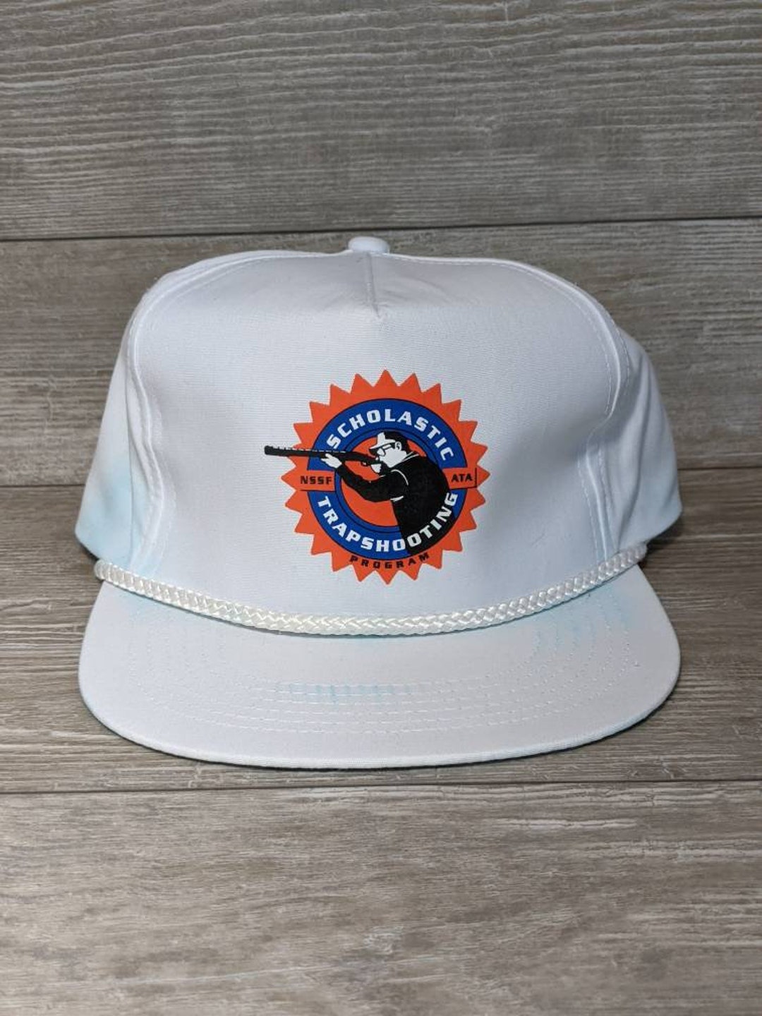 Vintage 90's Scholastic Trapshooting NSSF ATA Strapback Hat Hunting ...
