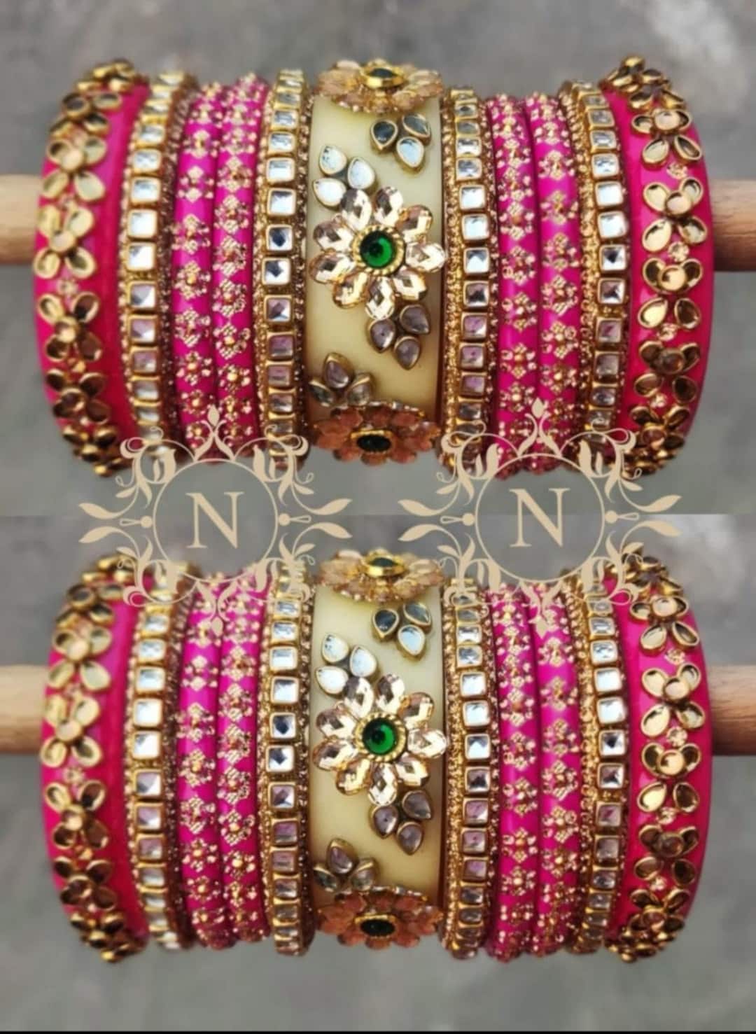 Kundan Bangle Se Rajasthani Chuda Set Rajwadi Chuda Indian Wedding ...