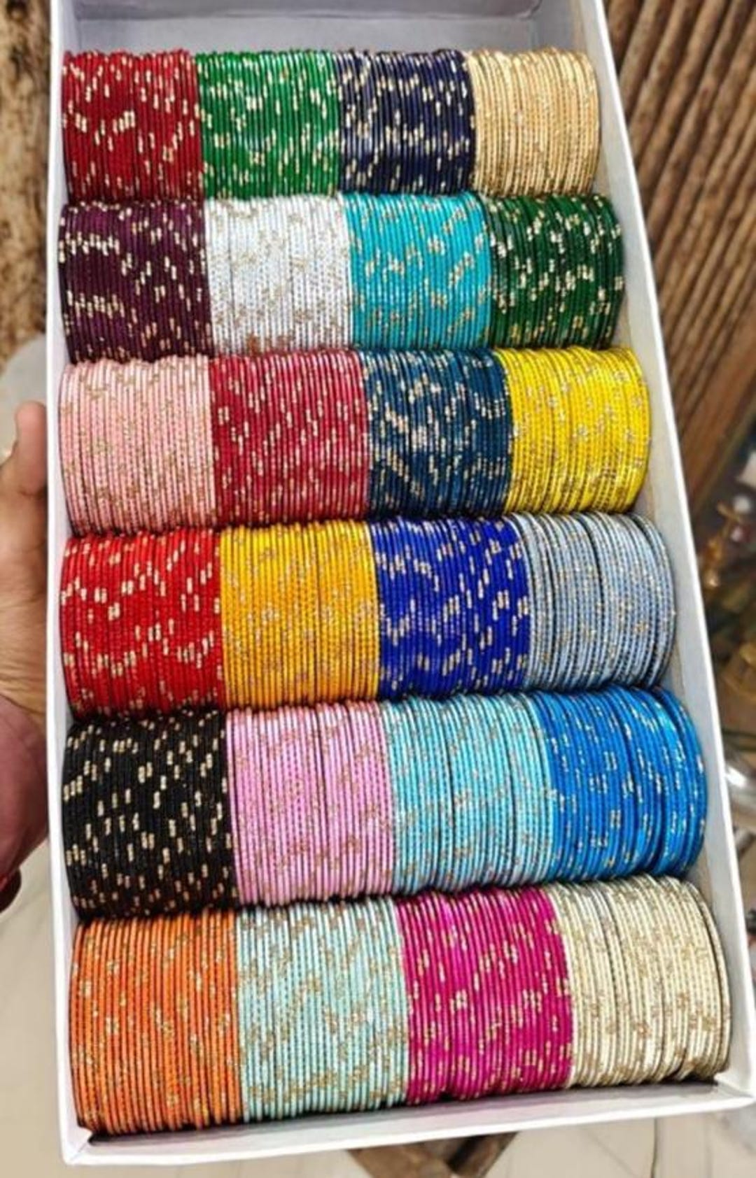 Kundan Bridal Bangle Set: Indian Wedding Chudiyan, Multi-color Brass ...