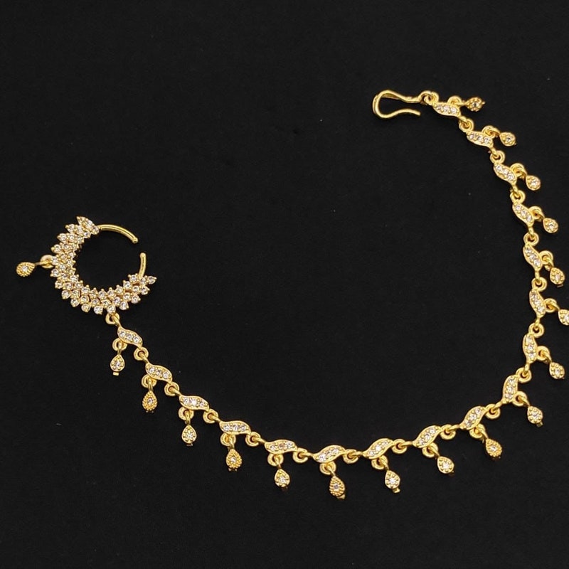 Fake Nose Ring Chain - Etsy