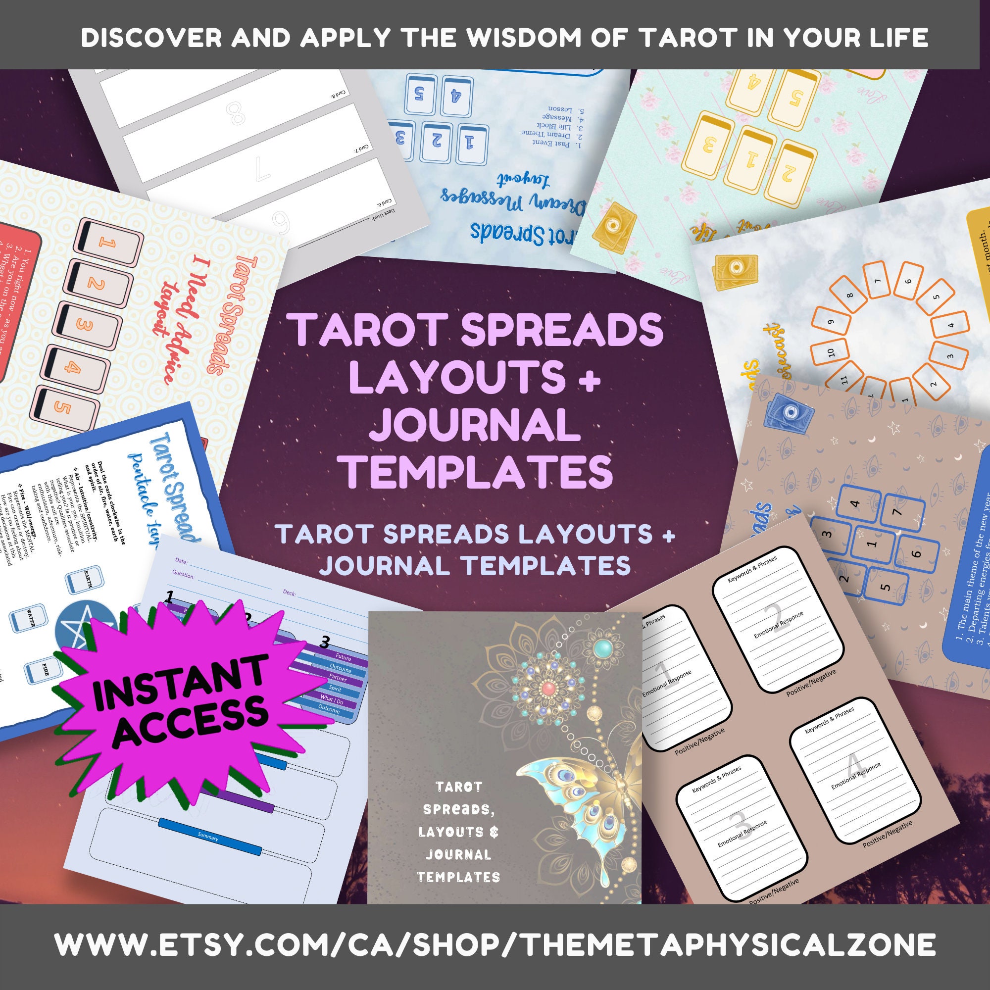 Tarot Spreads, Layouts & Journal Templates - All the Tarot Spreads and ...
