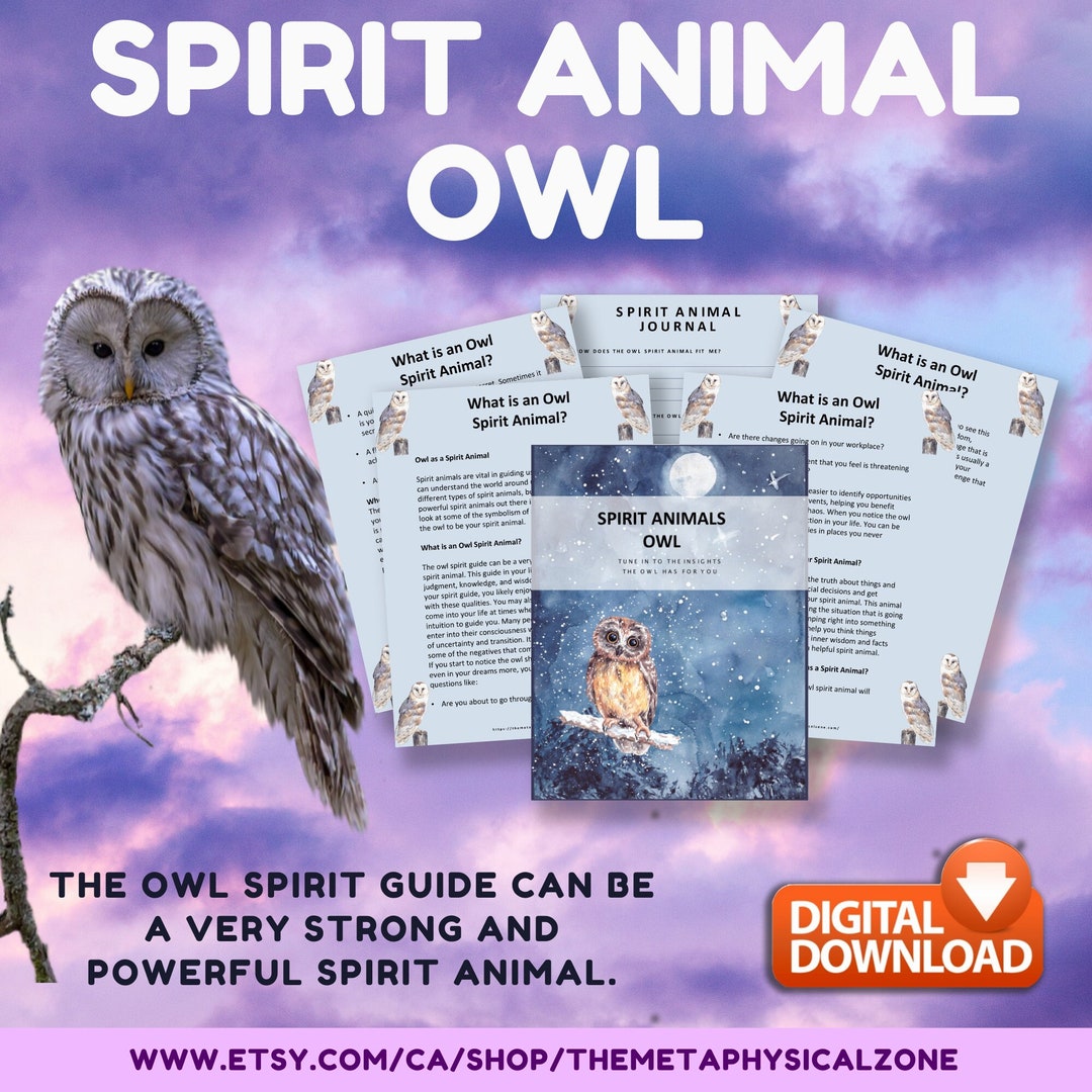 Spirit Animal – Owl Journal, Guidebook, Messages, Spiritual Meaning ...