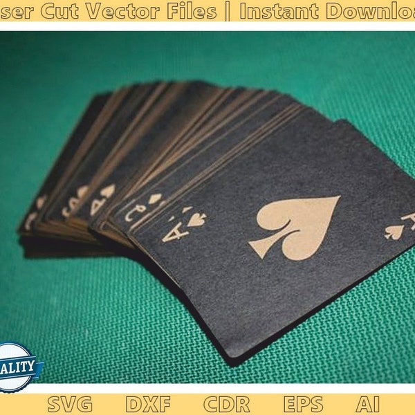 Laser Cutter Files Playing Cards - Etsy