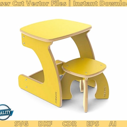 Table Desk Laser Cut Files SVG DXF CDR Vector Plans Files | Etsy