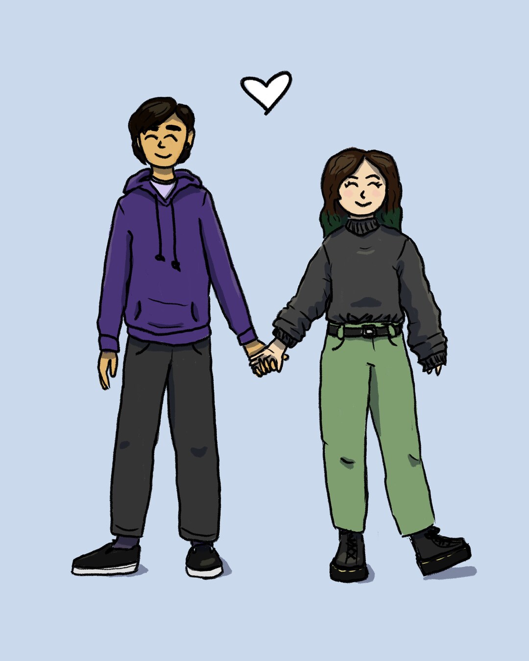 Personalized Couple Illustration - Etsy