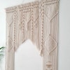 Black Macrame Curtain, Macrame Window Curtain, Macrame Door Curtain ...