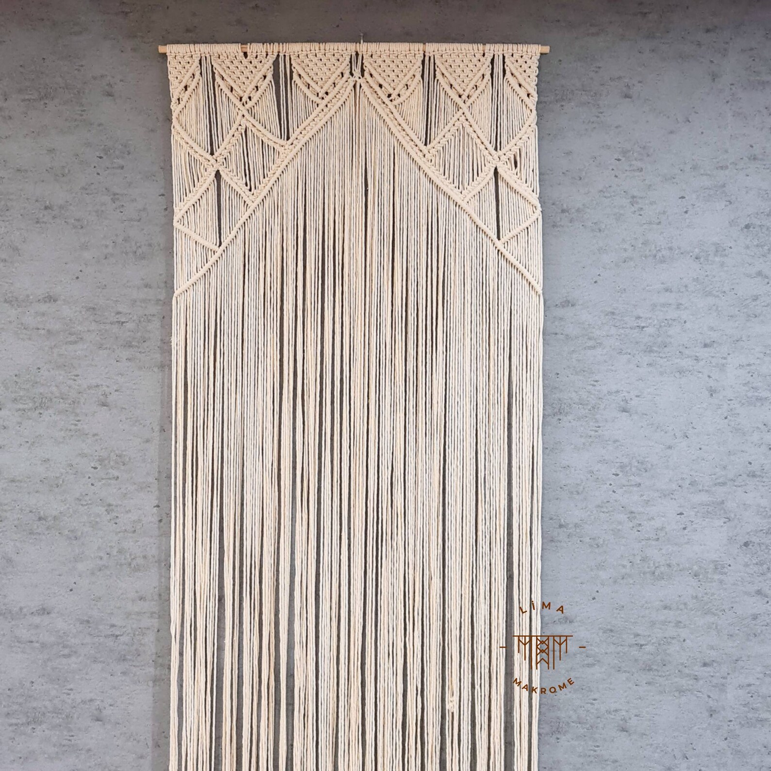 Macrame Curtain, Macrame Bohemian Curtains, Macrame Window Curtain ...
