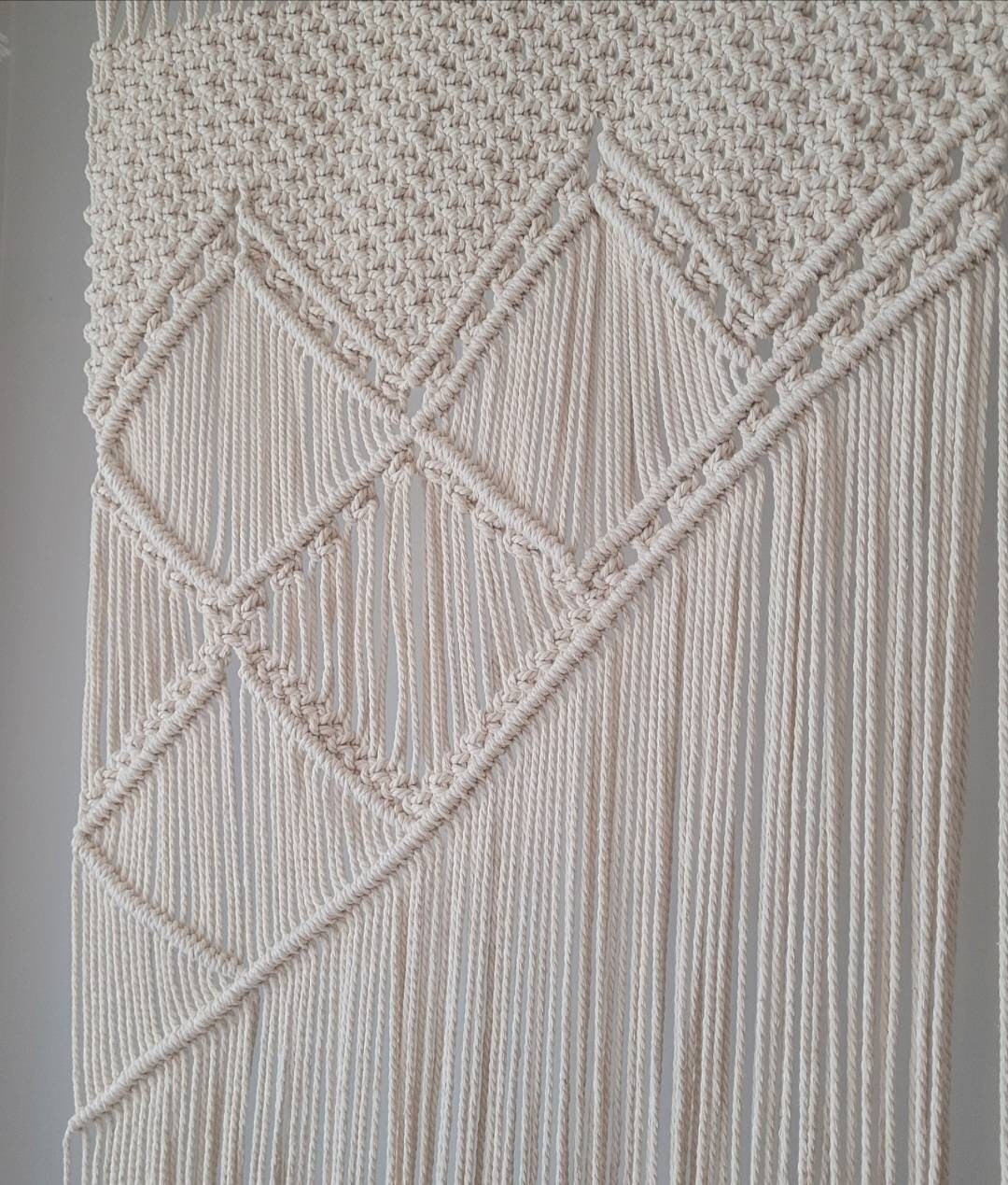 Macrame Curtain, Macrame Bohemian Curtains, Macrame Window Curtain ...