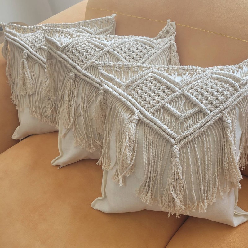 Macrame Pillow - Etsy