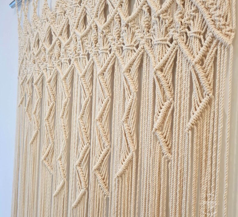 Macrame Bohemian Curtain / Macrame Window Curtain / Macrame Door ...