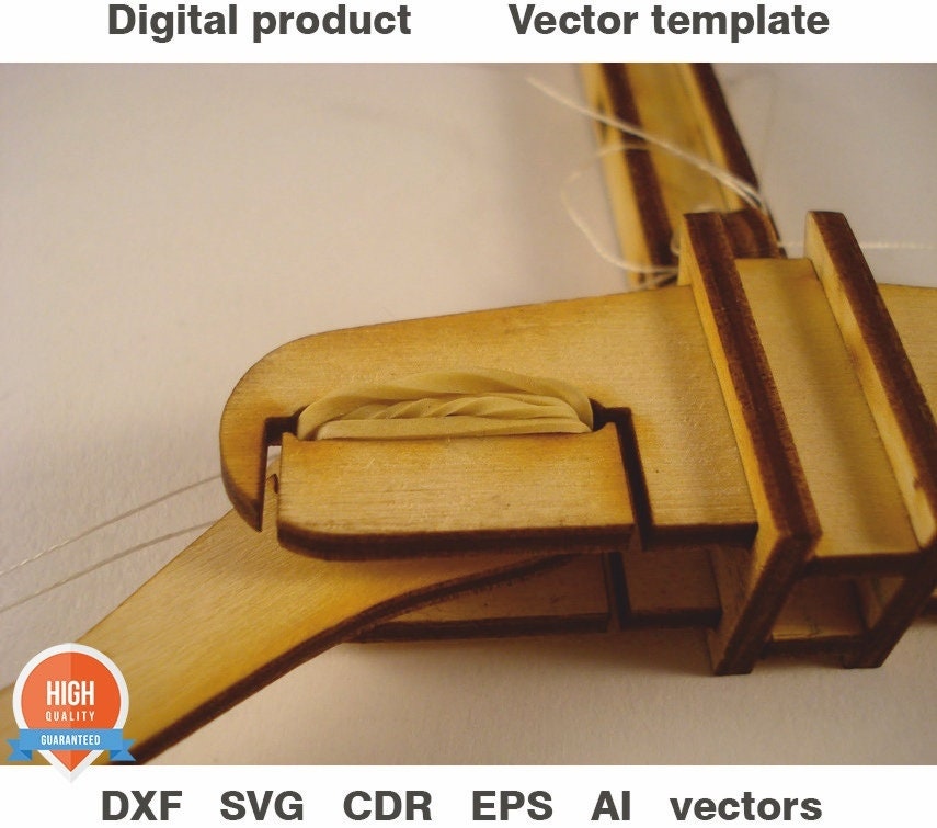 Crossbow. Laser Cut Files SVG DXF CDR Vector File Laser Cut - Etsy UK