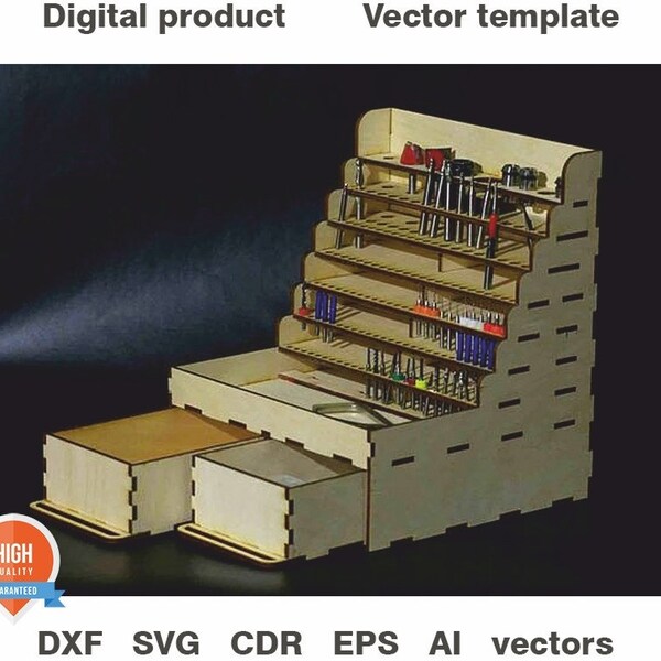Laser Cut Tool Organizer Plans - Etsy