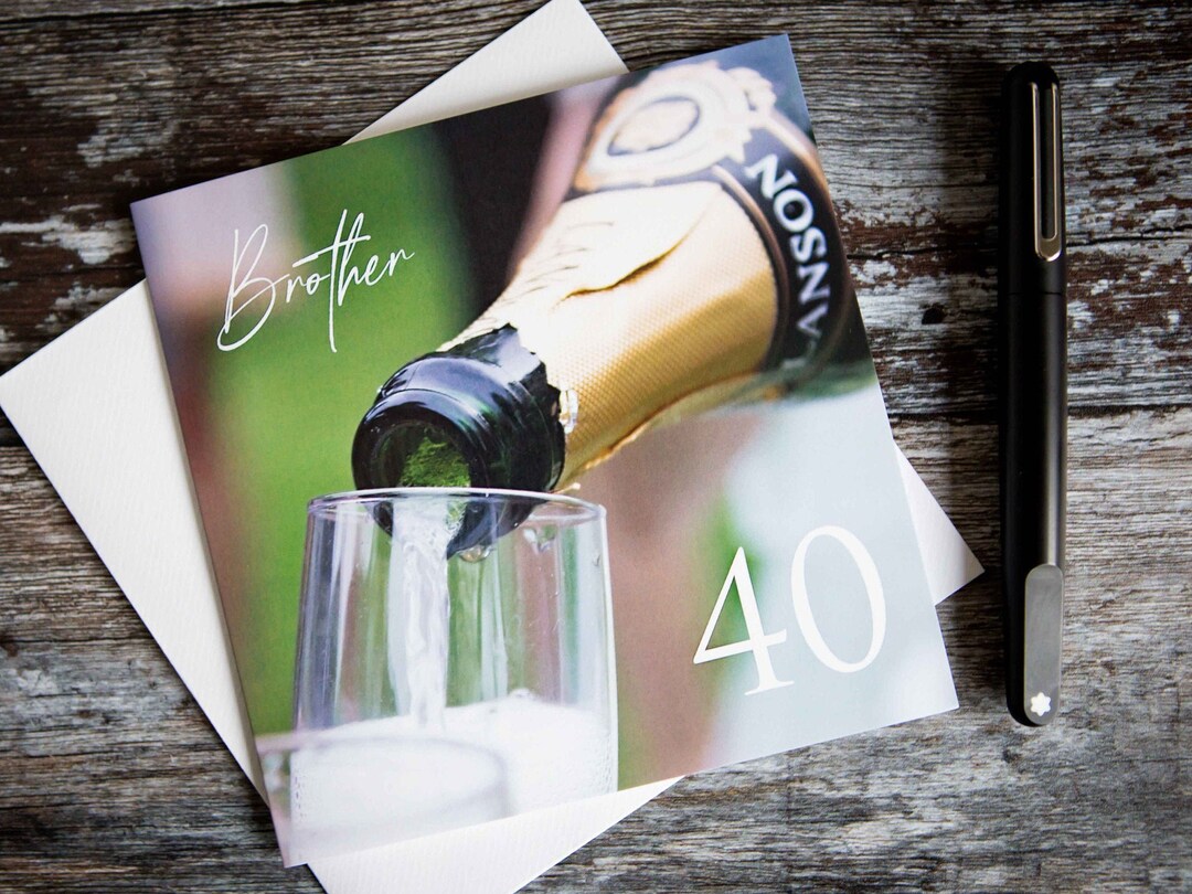 Brother Happy 40TH Birthday Card | Happy 40th Birthday Brother Card ...
