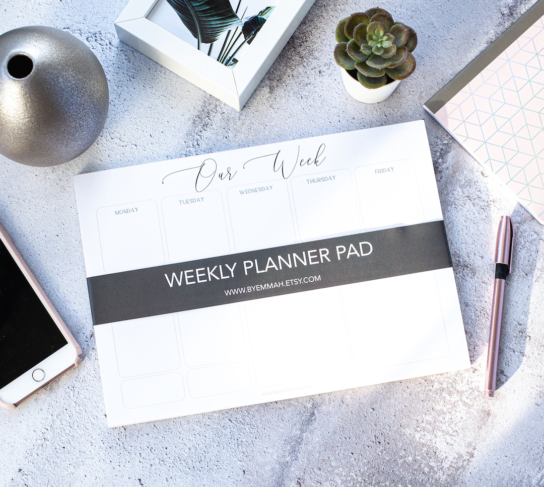 WEEKLY PLANNER A4 Weekly Planner Pad | Desk Pad Planner | to Do List ...