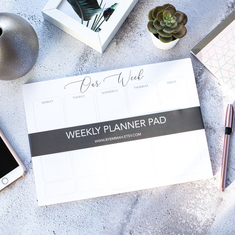 Weekly Planner Pad - Etsy