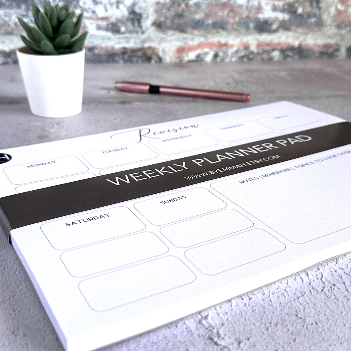 REVISION PLANNER A4 Weekly Revision Planner Pad GCSE A Level Revision ...