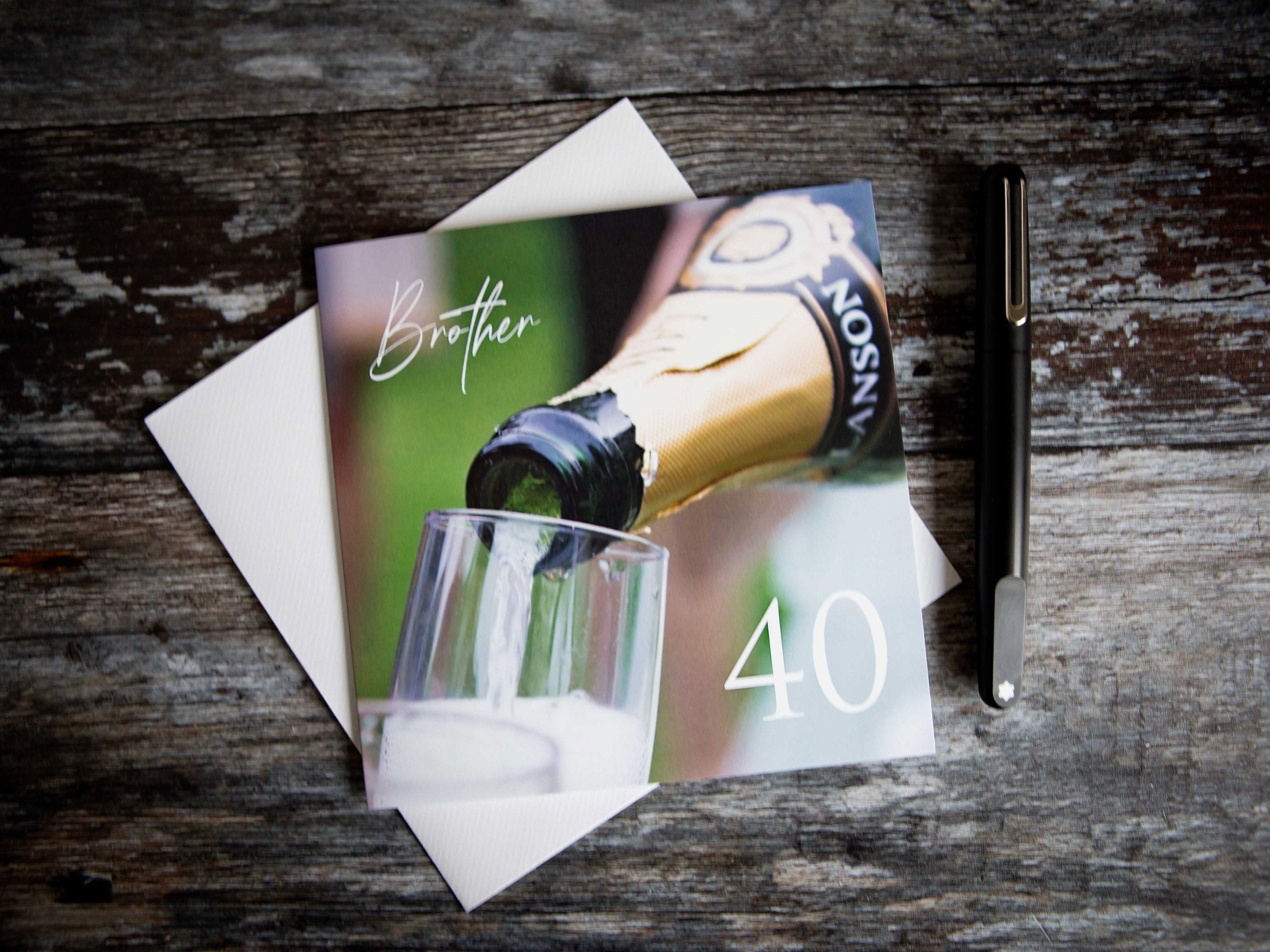 Brother Happy 40TH Birthday Card Happy 40th Birthday Brother - Etsy
