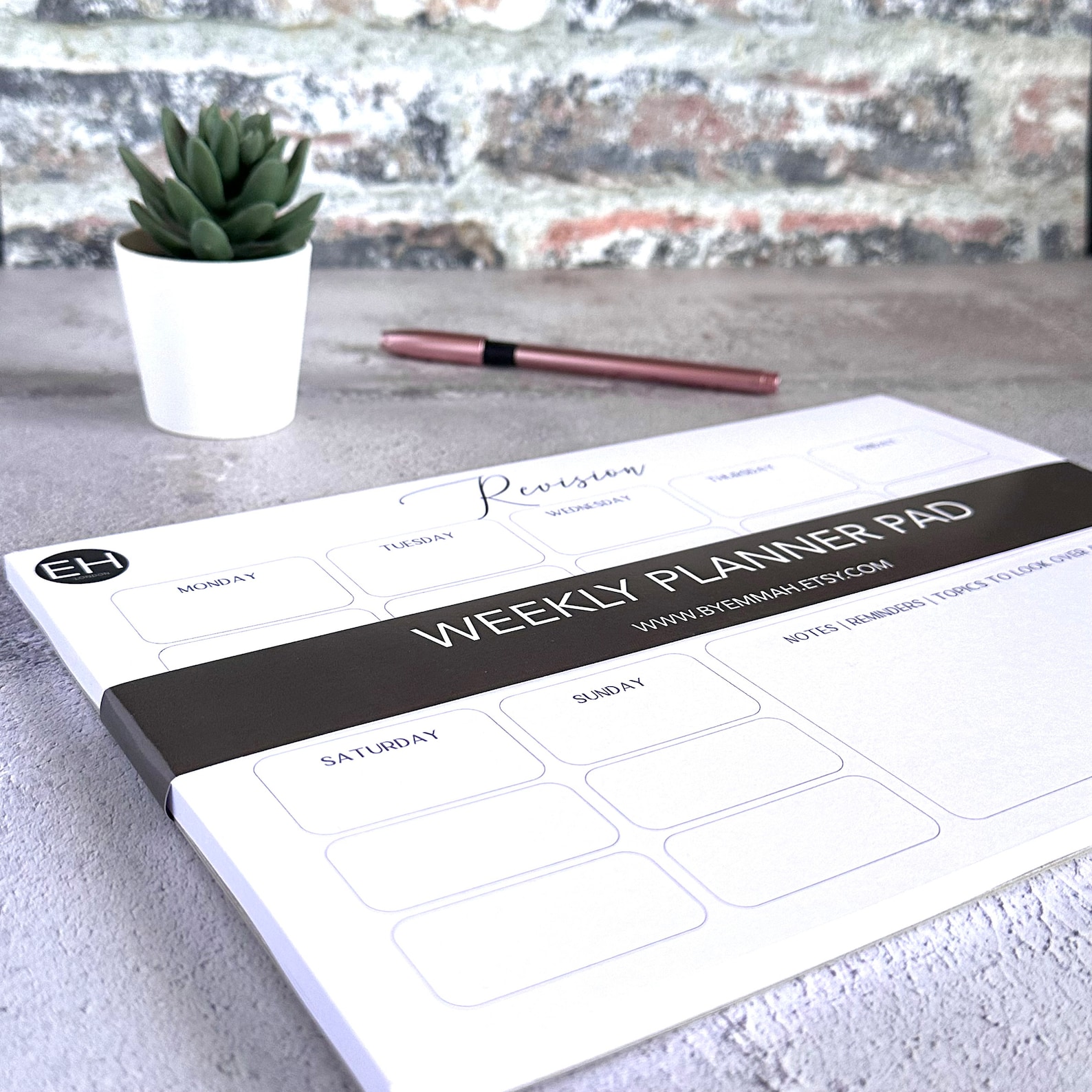 REVISION PLANNER A4 Weekly Revision Planner Pad GCSE A Level Revision ...