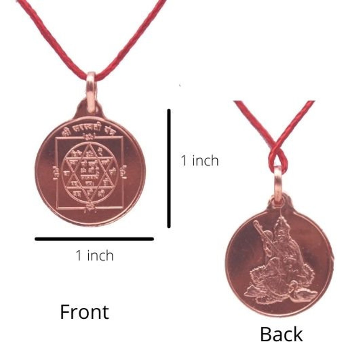 Saraswati Copper Locket Yantra - Etsy