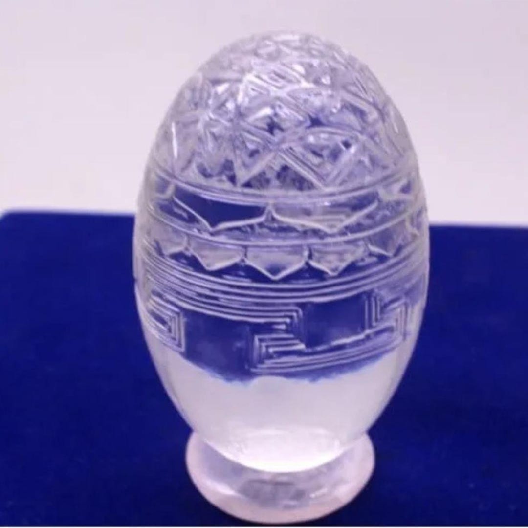 Sri Chakra Spatika Lingam 300 Gm ( Carved Shree Yantra ) - Etsy