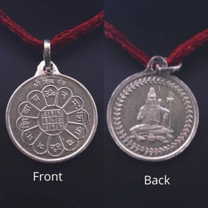 Shiv Yantra Locket Silver - Etsy