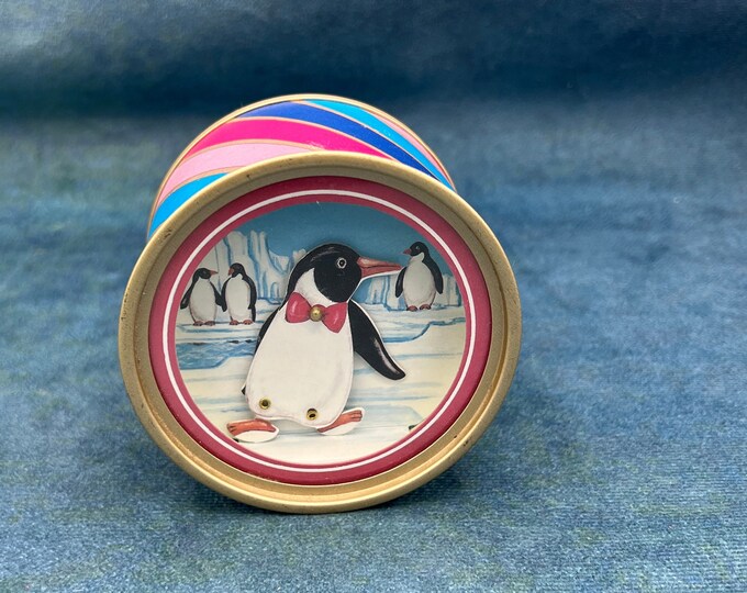 Vintage Dancing Penguin Music Box Otagiri Japan - Etsy