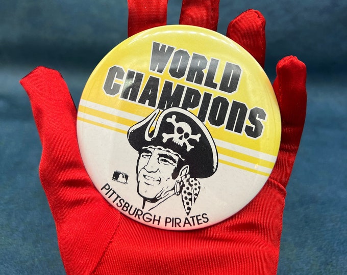 Pittsburgh Pirates World Champion Button Pin Free Shipping - Etsy