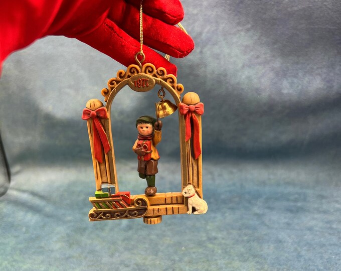 Hallmark Bell Ringer Boy Vintage 1977 Hallmark Keepsake Ornament Twirl ...