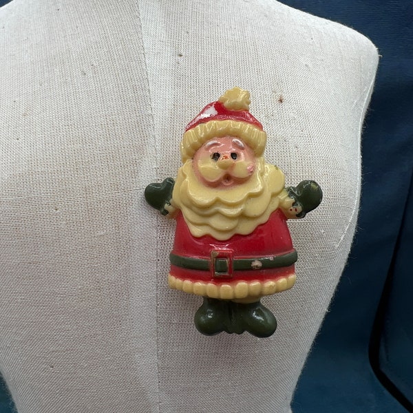 Santa Pin - Etsy