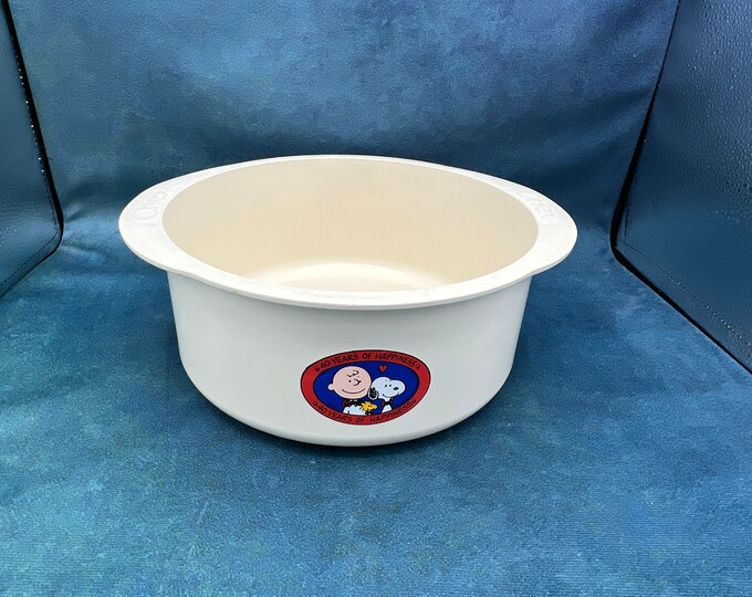 Chex Mix Charlie Brown Snoopy Serving Bowl 40 Years of Happiness - Etsy
